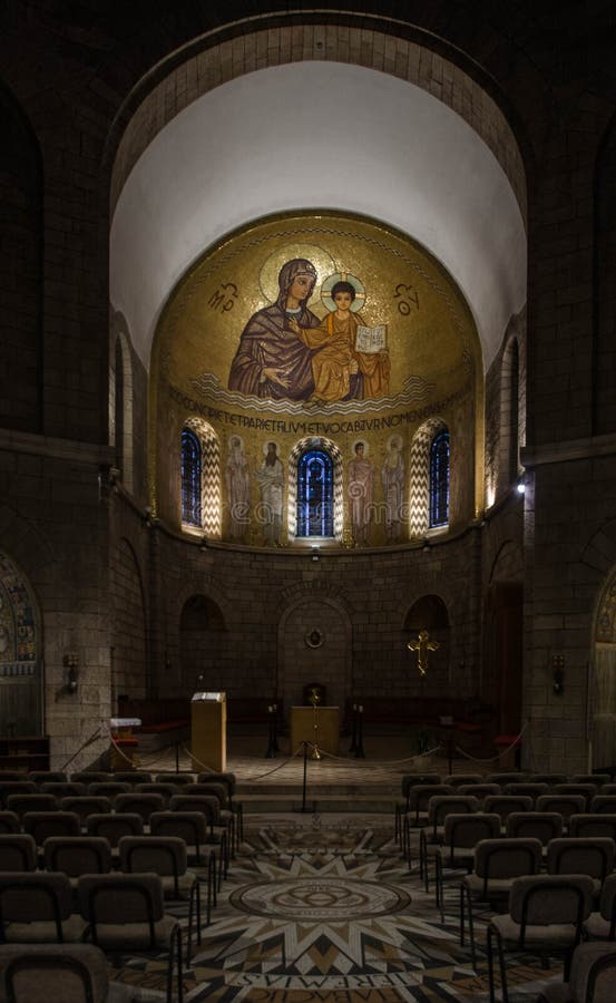 Inside Monastery of the Assumption of the Virgin. Mount Zion Editorial ...