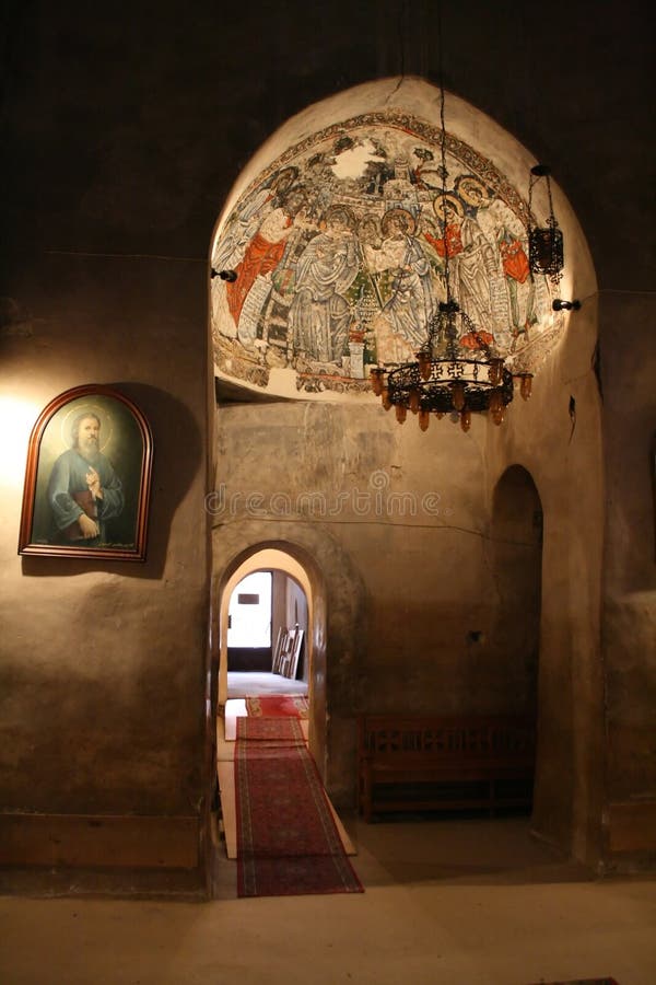 Inside The Monastery Church Stock Photo - Image of floor, vertical: 1952206