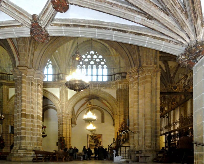 Inside of the Monastery in Guadalupe, Caceres - Spain Stock Image ...