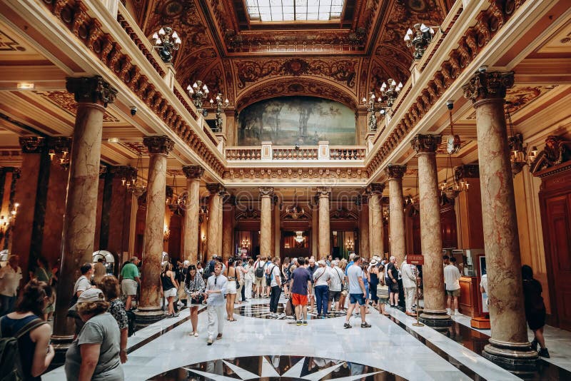 Inside the Monte Carlo Casino Building in Monaco Editorial Stock Photo ...