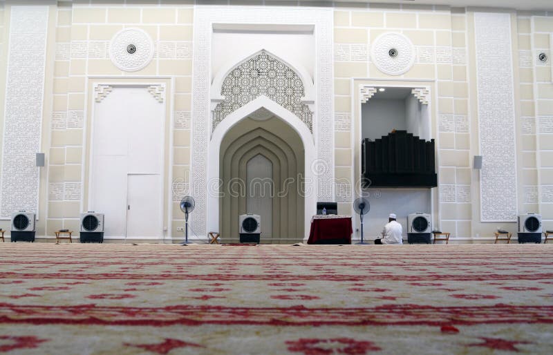 Inside Mosque stock image. Image of islam, decoration - 82744759