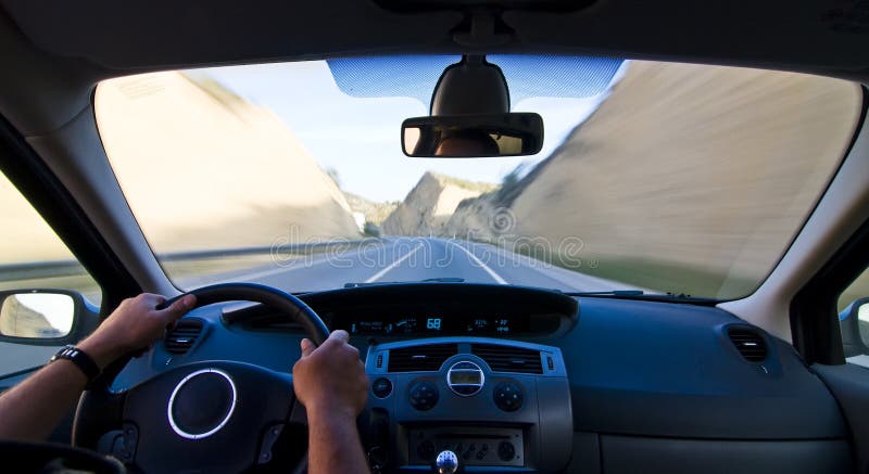 Inside moving vehicle stock photo. Image of mirror, light - 5392408