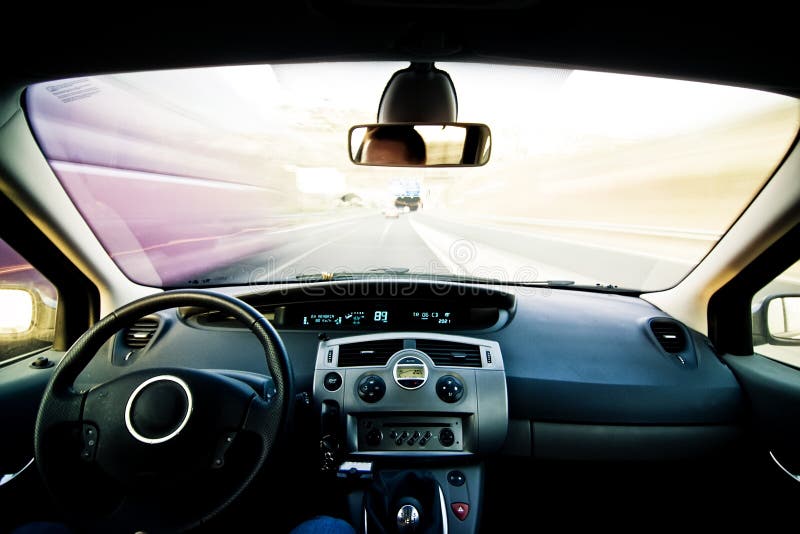 Inside moving vehicle stock photo. Image of horizontal - 7881156