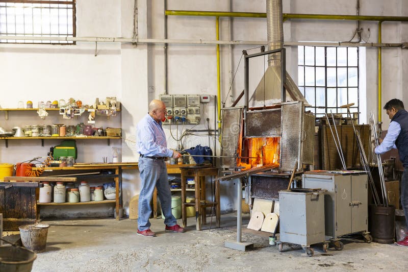 Inside A Murano Glass Factory A Master Glassmaker Demonstrates The Glassmaking Process