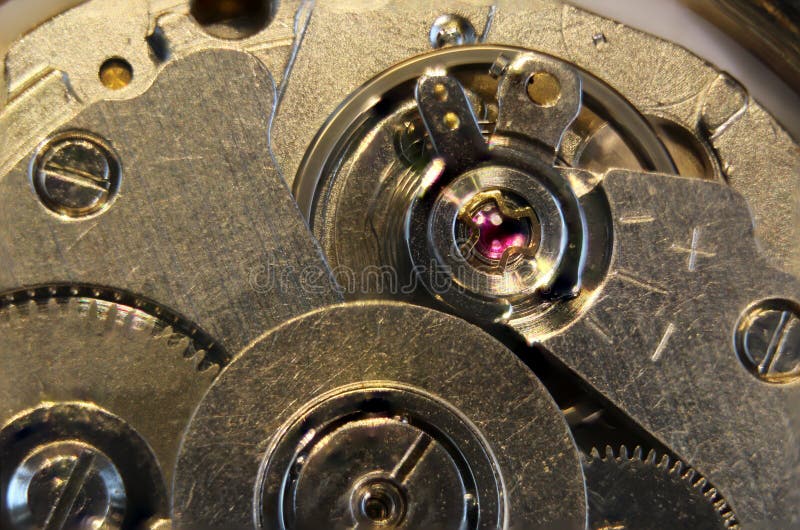 Inside my watch. stock image. Image of background, machine - 83358075