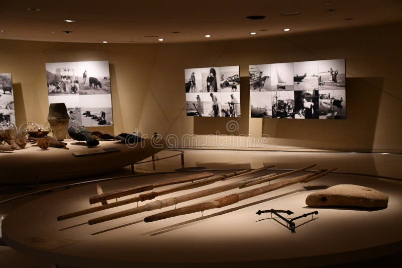 Inside the National Museum of Qatar in Doha, Qatar Editorial Stock ...