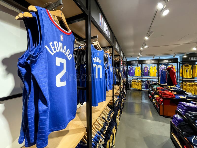 Inside NBA store editorial stock image. Image of sale - 255289284