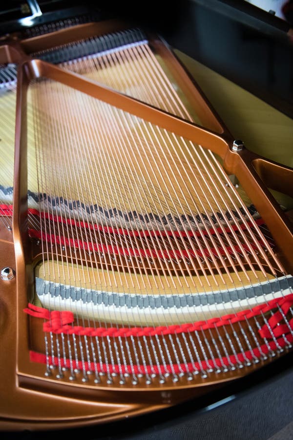 Inside of new grand piano stock image. Image of piano - 384038867