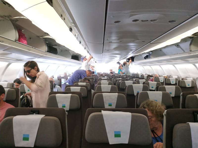 Inside the New Level Airplane Editorial Image - Image of inside ...