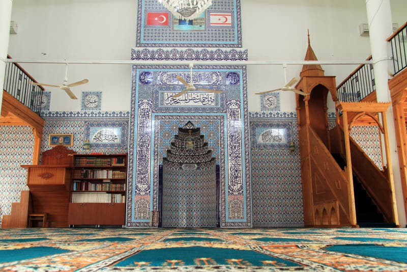Interior of a mosque stock image. Image of design, spirituality - 16712059