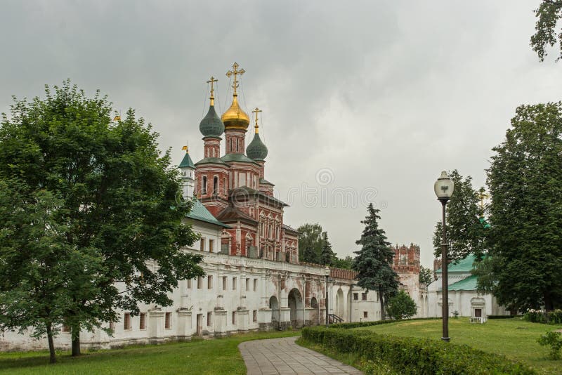 Inside the Novodevichy Convent in Moscow, Russia Stock Photo - Image of ...