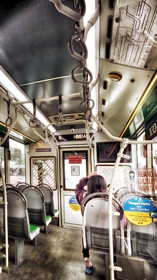 The Inside Object of the Trans Jakarta Bus Editorial Photo - Image of ...