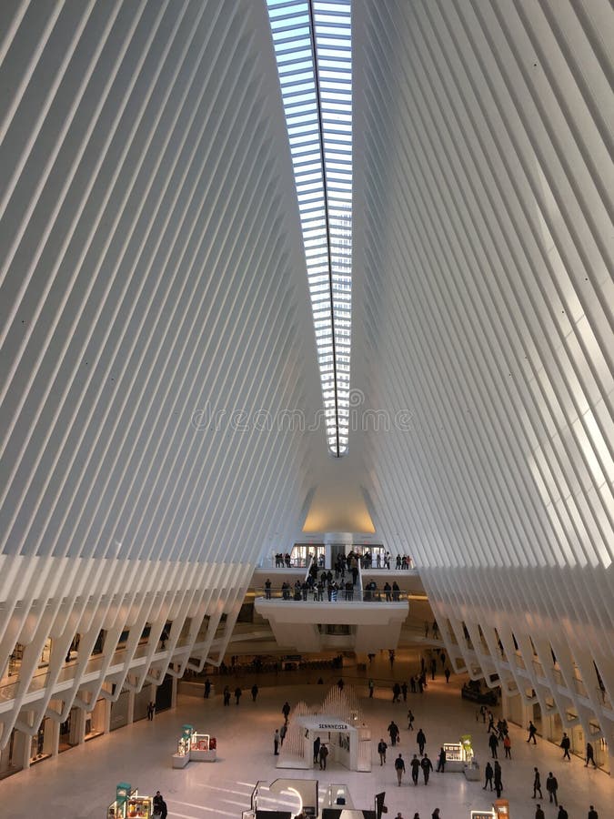 Inside the Oculus -New York Editorial Stock Photo - Image of center ...
