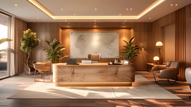 Inside Office Animation: Business Center View, Concept Stock Video ...