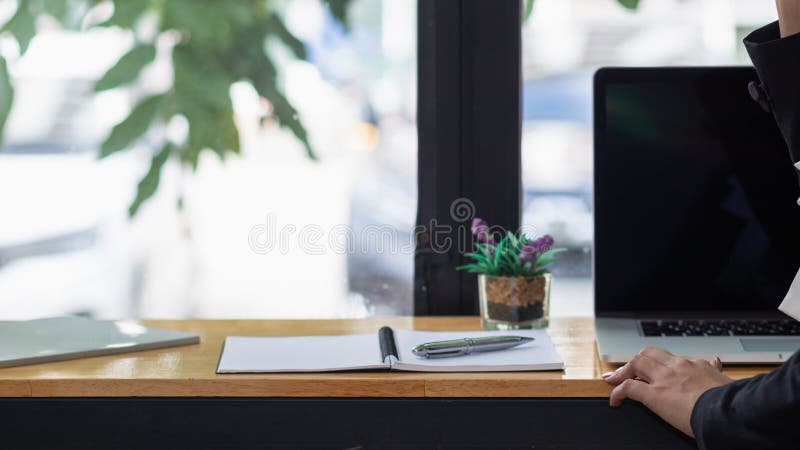 Inside the Office There is a Desk that is Prepared for Businessmen To ...