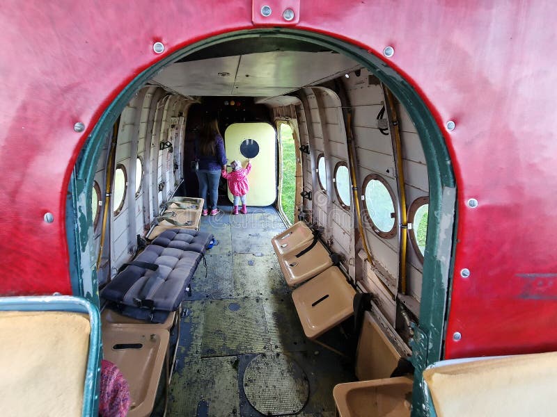 Inside of Old, Abandoned Plane Editorial Stock Photo - Image of small ...