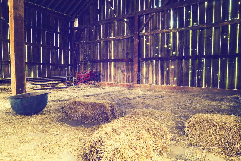 View Inside 100 Year Old Barn Stock Image - Image of romance, house ...