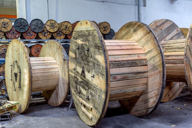 Inside the Old Factory Manufacturing Electrical Cable. Outdated Stock ...
