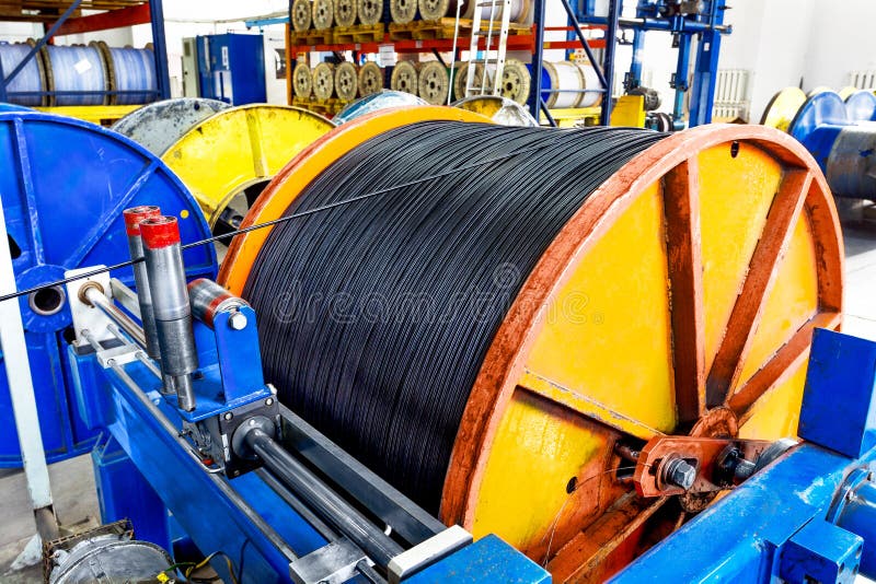Inside the Old Factory Manufacturing Electrical Cable. Outdated Stock ...