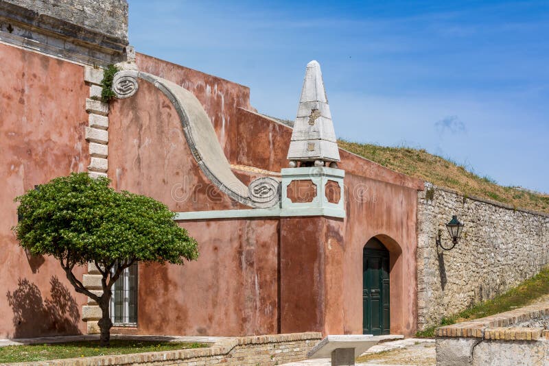 Inside Old Fortress, Corfu Island, Greece Stock Image - Image of city ...