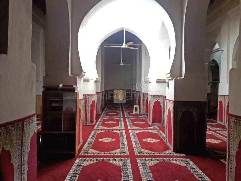 Inside of an Old Mosque in the Oasis of Figuig in Morocco Stock Image ...