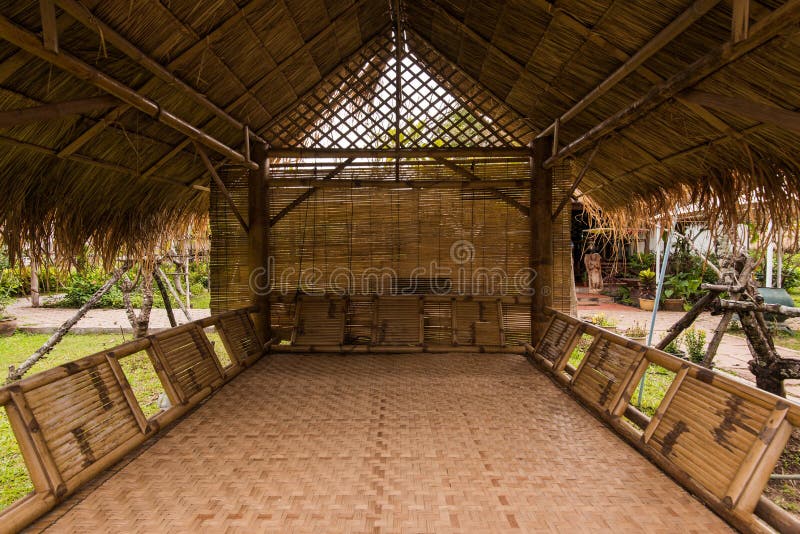 Inside of the Old Primitive House of Aborigines Stock Image - Image of ...