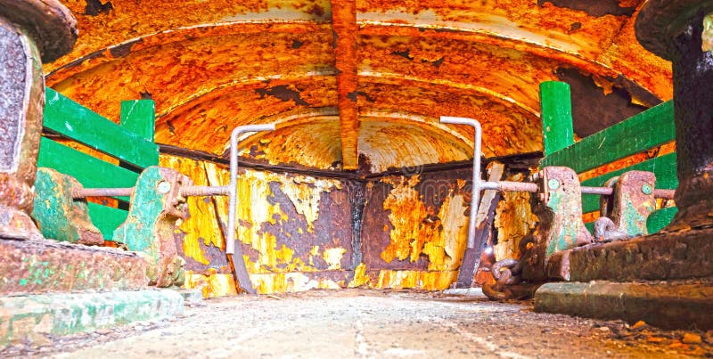 Inside an Old Rusty Shipwreck in Iceland Stock Photo - Image of rusty ...