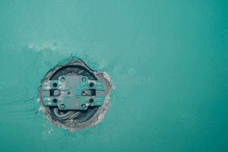 The Inside of the Old Wall-built Outlet. Replacement of the Built-in ...
