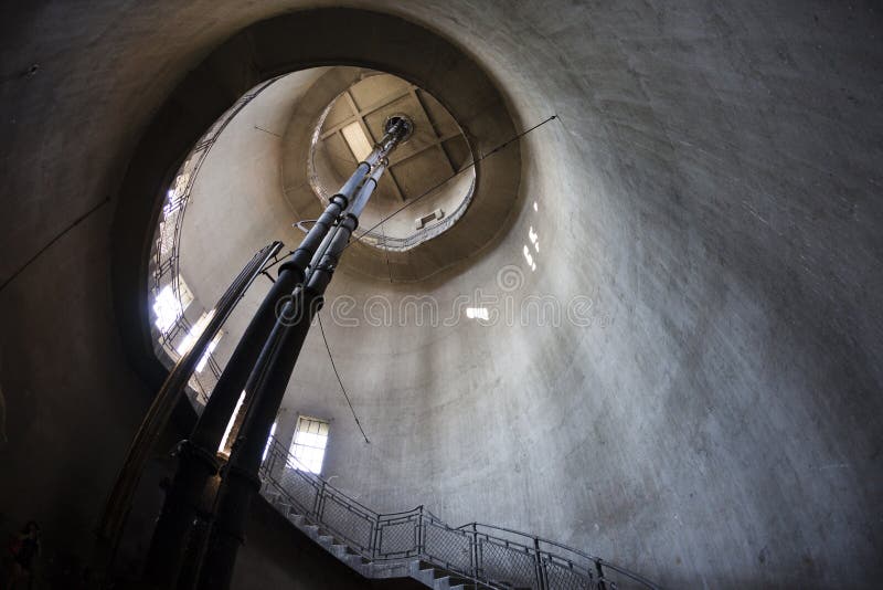 Inside of old water tower stock photo. Image of structure - 208934604