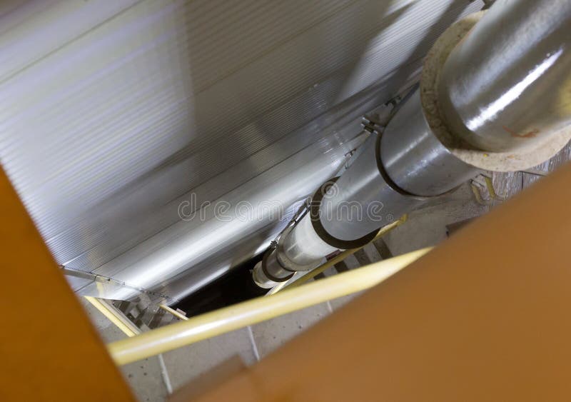 Inside an Old Water Tower from the 1950s Stock Image - Image of round ...