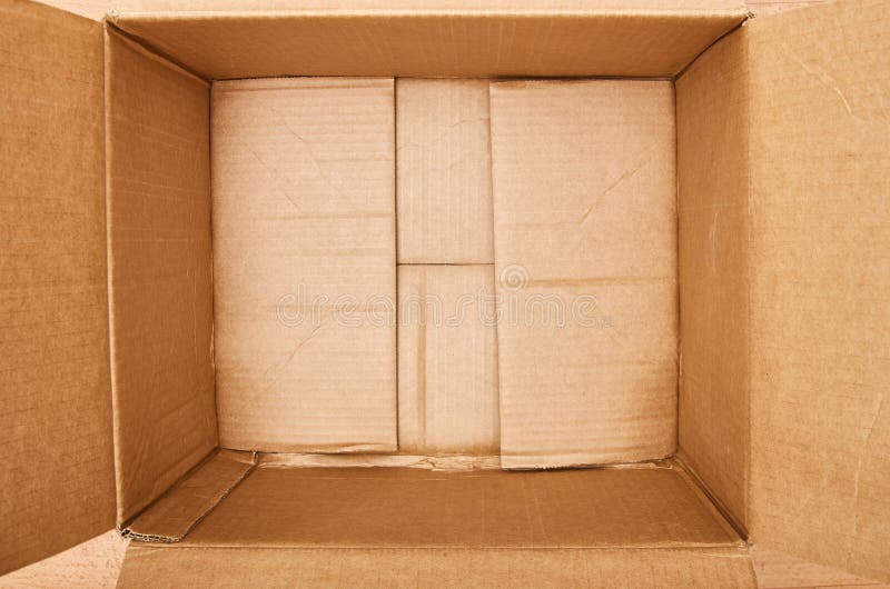 Empty Corrugated Bottle Box Stock Image - Image of juice, compartments ...
