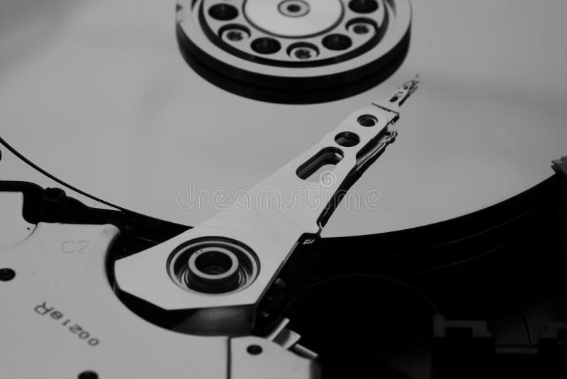 Inside a open HDD stock image. Image of information - 146291977