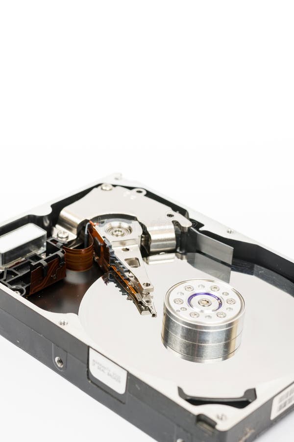 Old Opened Hard Disc on a Pile of Compact Discs Stock Photo - Image of ...