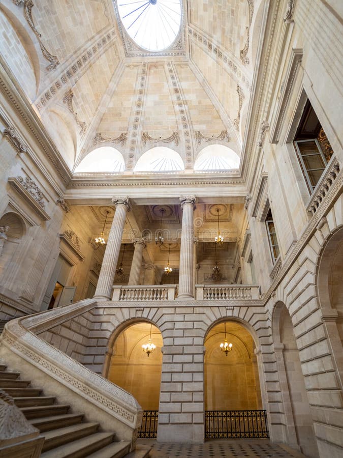 Inside of the Opera House with Stairs Stock Photo - Image of bordeaux ...
