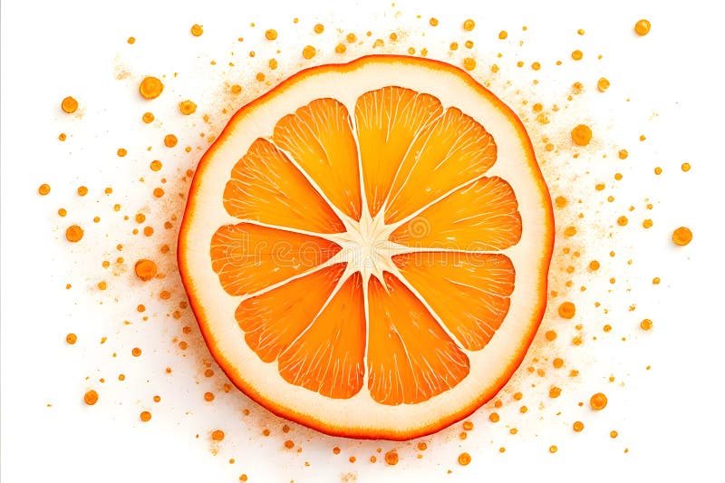 Inside the Orange is the Orange Pulp, Made into a Pattern Stock ...