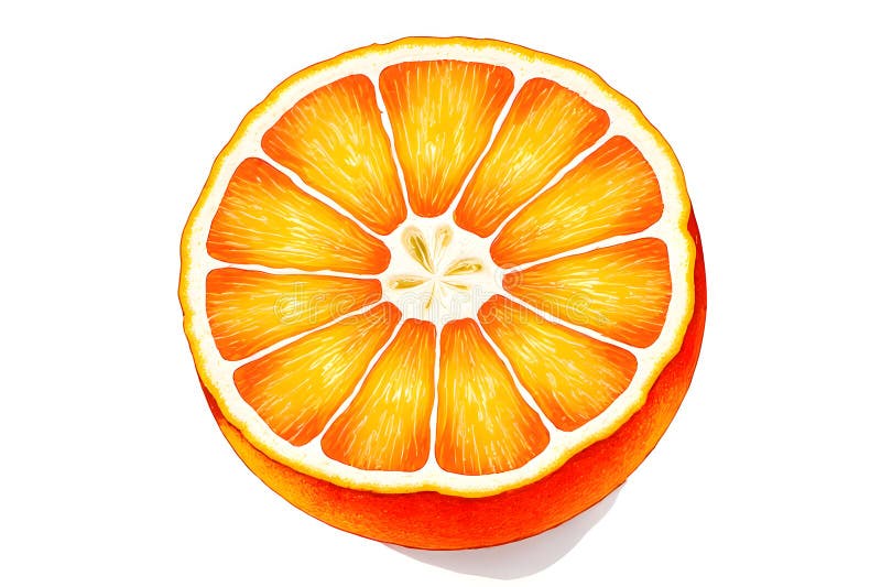 Inside the Orange is the Orange Pulp, Made into a Pattern Stock ...