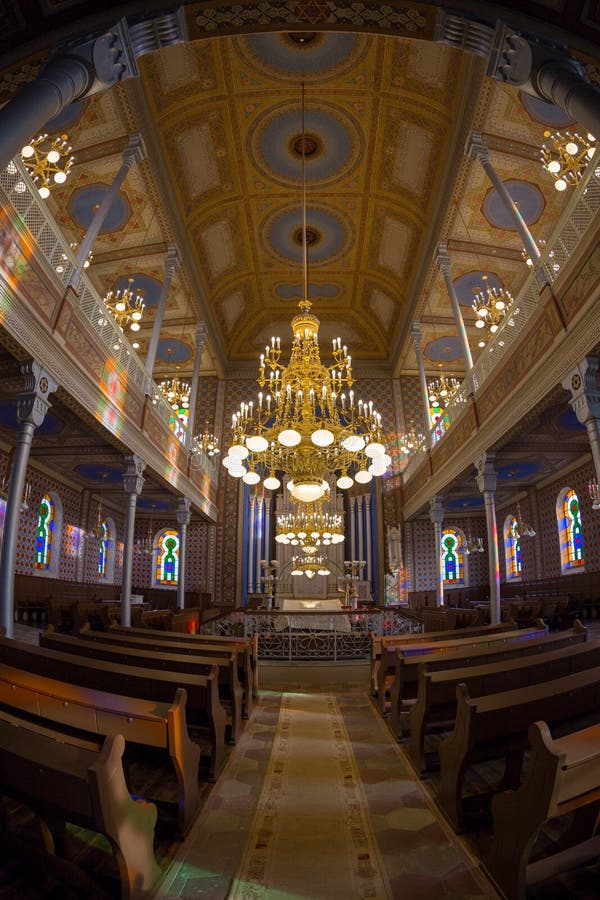 Inside of the Orthodox Synagogue, Oradea, Romania Editorial Image ...