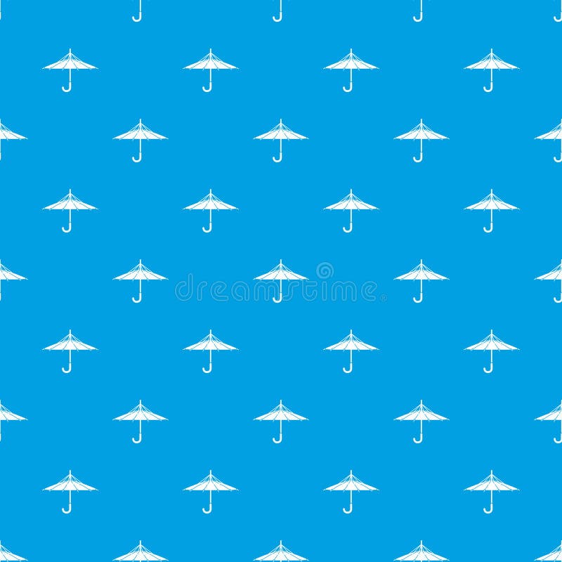 Inside Out Umbrella Pattern Vector Seamless Blue Stock Vector ...