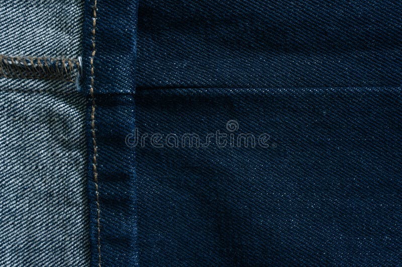 Inside and Outside of Raw Denim Texture Background Stock Image - Image ...