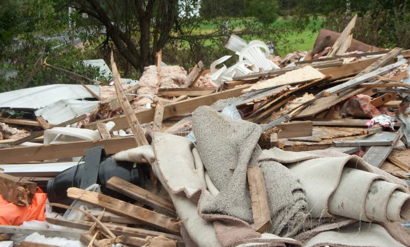 Destroyed Home stock image. Image of disruption, collapse - 157689903