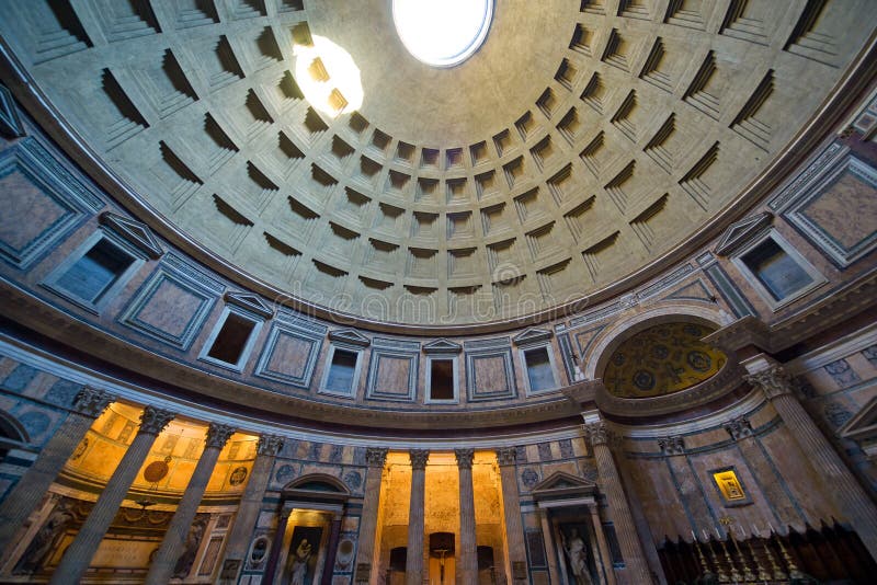 Inside the Pantheon, Rome editorial stock image. Image of column - 27855899