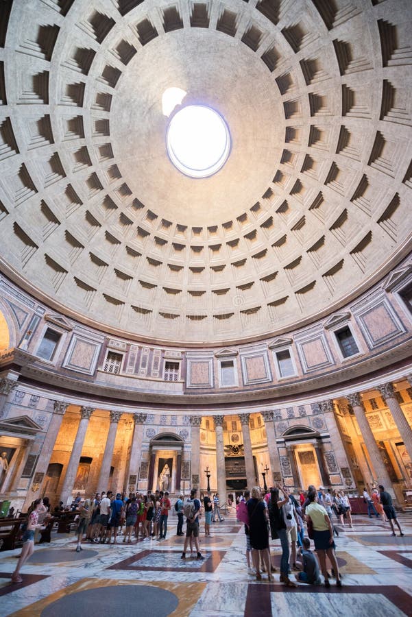 Inside the Pantheon, Rome, Italy. Majestic Pantheon. 10 of July 2017 ...