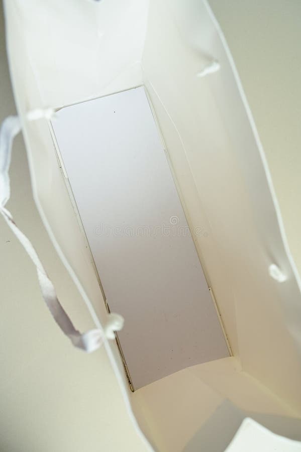 Inside of Paper Bag for Design Stock Photo - Image of abstract ...