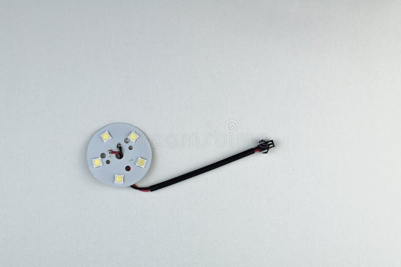 Inside Part of a Led Bulb on a White Stock Image - Image of bulb ...