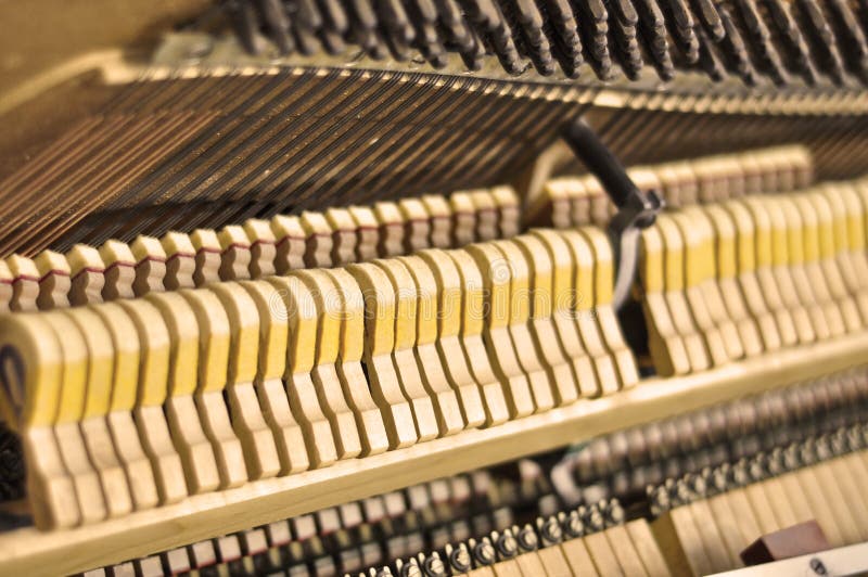 Inside a Piano stock image. Image of focus, sound, keys - 13059787