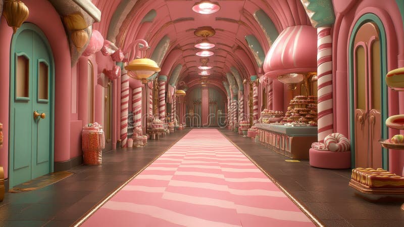 Inside a Pink Chocolate Factory, One Can Find an Array of Dessert and ...