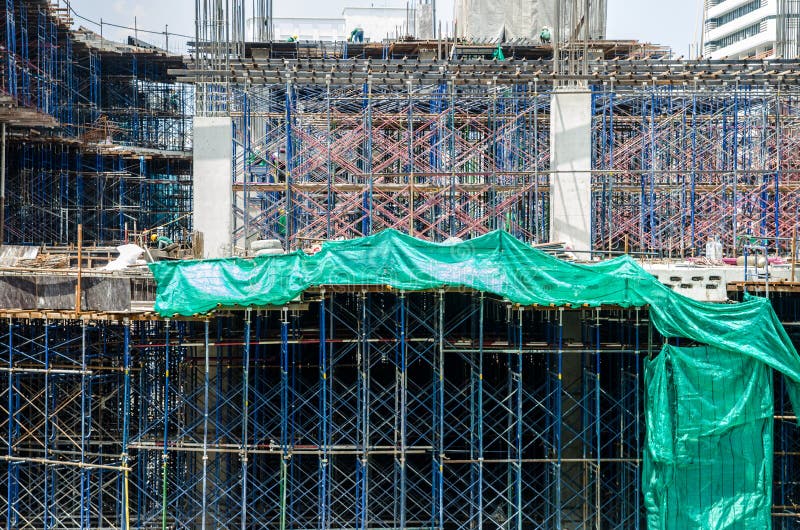 Inside Place for Many Tall Buildings Under Construction Stock Photo ...