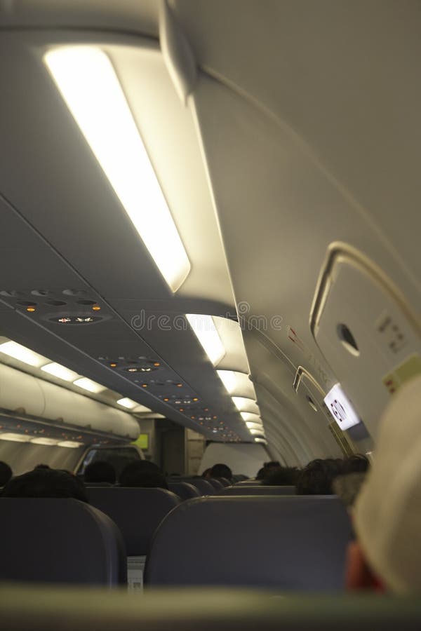 Inside plane stock image. Image of flight, crew, cabin - 142750571