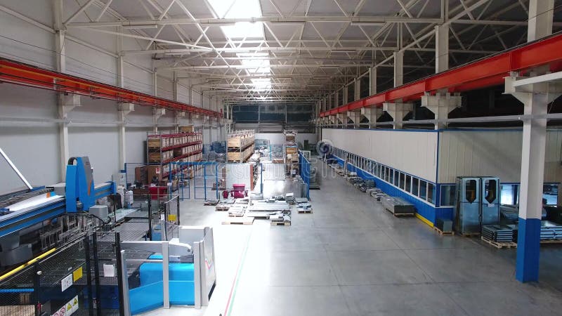 Inside the Plant for the Production of Steel Materials. Scene Stock ...