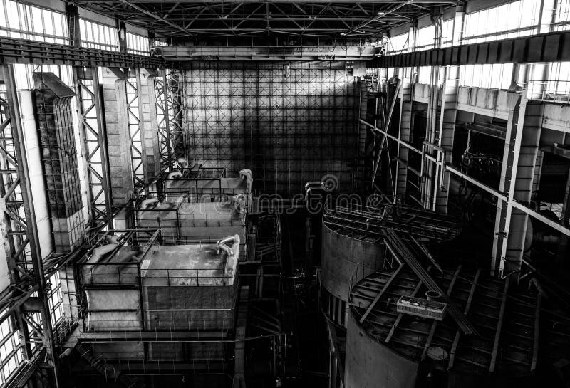 Inside of the power plant stock image. Image of interior - 98158331
